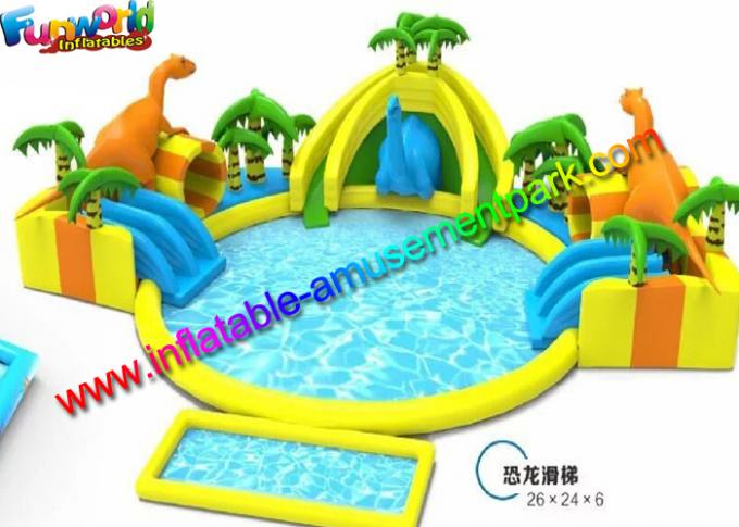 Outdoor Spongebob Inflatable Slide Colorful With Water Pool Games
