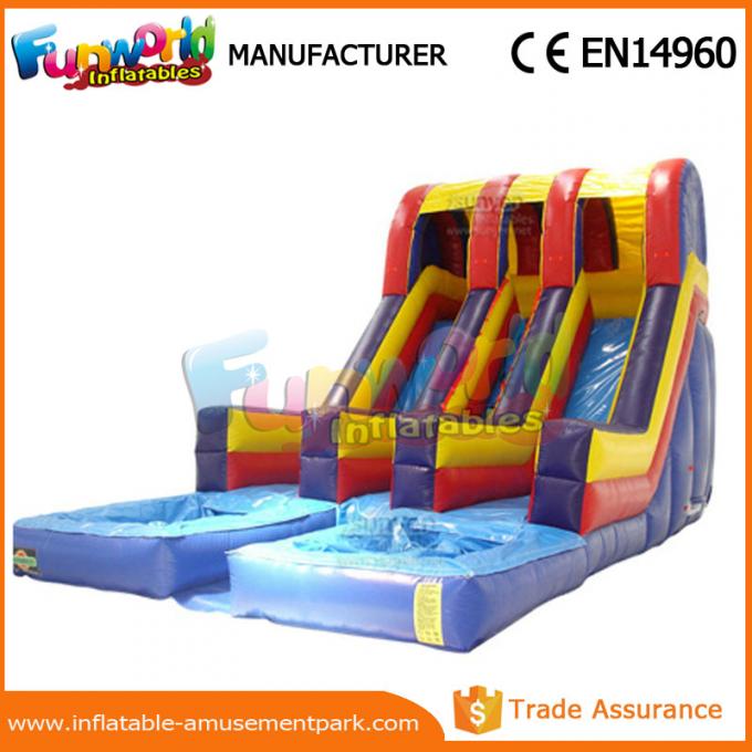 0.55mm PVC Tarpaulin Spiral Water Slide Corkscrew Inflatable Water Slide