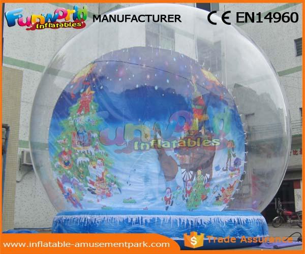 Blow Up Globe Advertising Inflatables Indoor 0.8 MM PVC Inflatable Snow ...