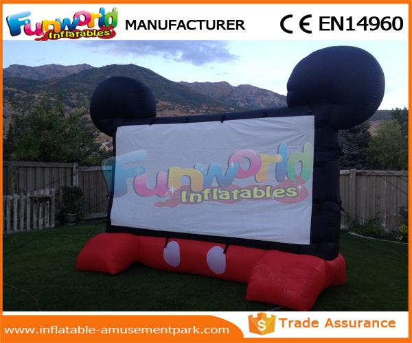 Mickey Mouse Advertising Inflatables / Inflatable Movie Screen Black ...