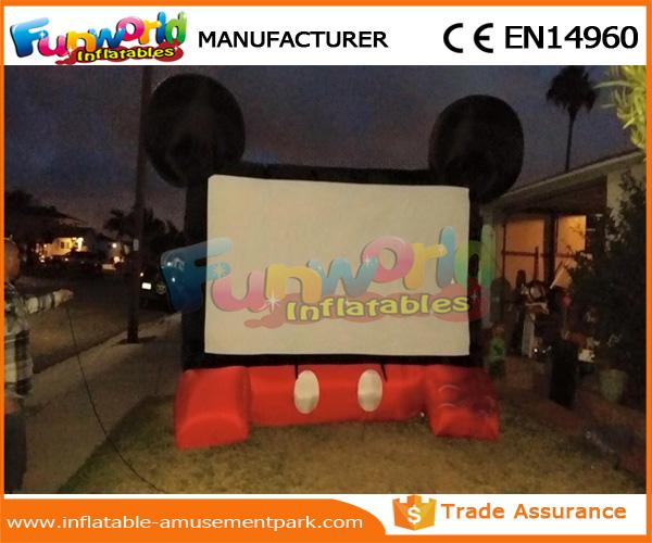 Mickey Mouse Advertising Inflatables / Inflatable Movie Screen Black ...