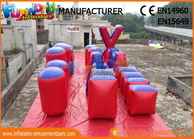 Commercial Inflatable Paintball Bunkers / Adult Inflatable Nerf Arena
