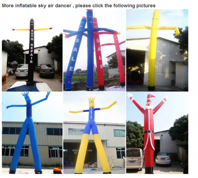 Colorful Waterproof Mini Inflatable Sky Dancing Air Man For Advertising ...