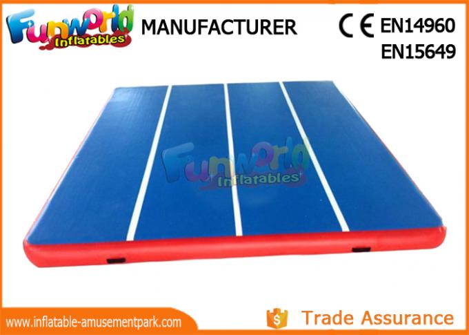 Square 10m Inflatable Air Tumble Track / Air Floor Gymnastics Mat