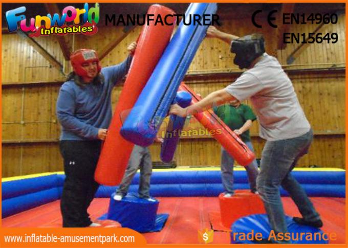 PVC Tarpaulin Inflatable Sports Games / Gladiator Duels Blow Up ...