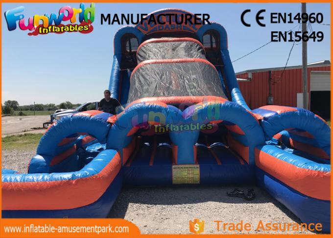 Vertical Rush Inflatables Obstacle Course , 0.55mm PVC Tarpaulin ...