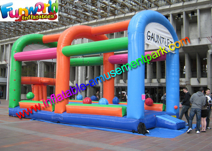 18OZ Adult Inflatable Wipeout Sport Game , Wipe Out Obstacle Coure For ...