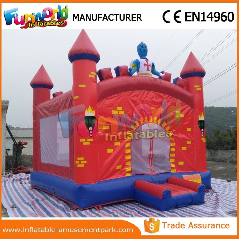 Inflatable Commercial Bouncy Castles 0.55 MM PVC Tarpaulin Air jumper ...