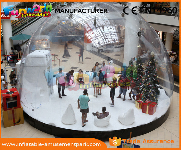 Blow Up Globe Advertising Inflatables Indoor 0.8 MM PVC Inflatable Snow ...