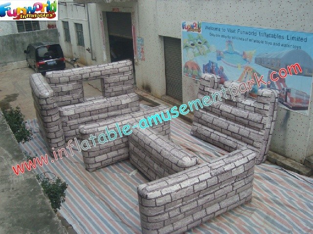 Durable Outdoor Colorful Inflatable Paintball Bunkers , Inflatable ...