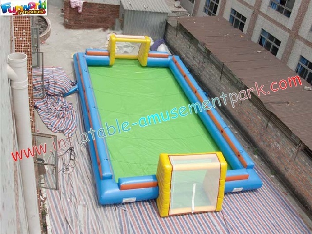 16L x 8W x 1.8H Meter Large Blow up Football pitch Inflatable Sports ...