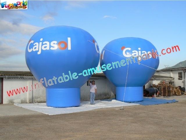 Custom made Outdoor Blue color Advertising Inflatables Cold Air Balloons