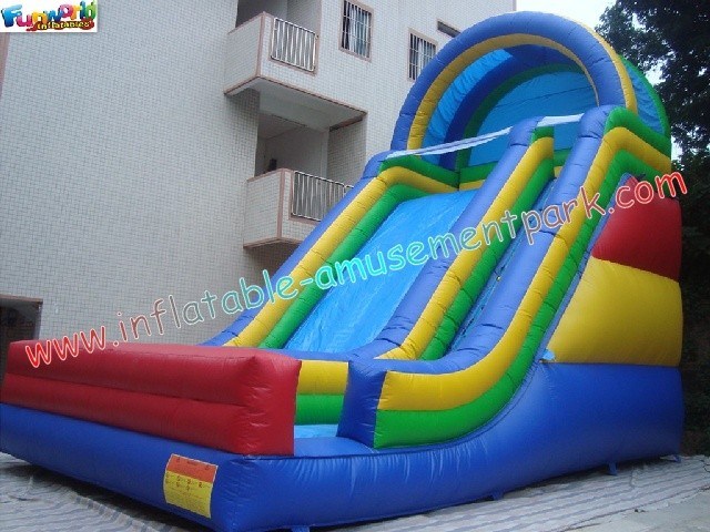 0.55mm PVC Commercial Inflatable High Slides For Outdoor And Backyard ...