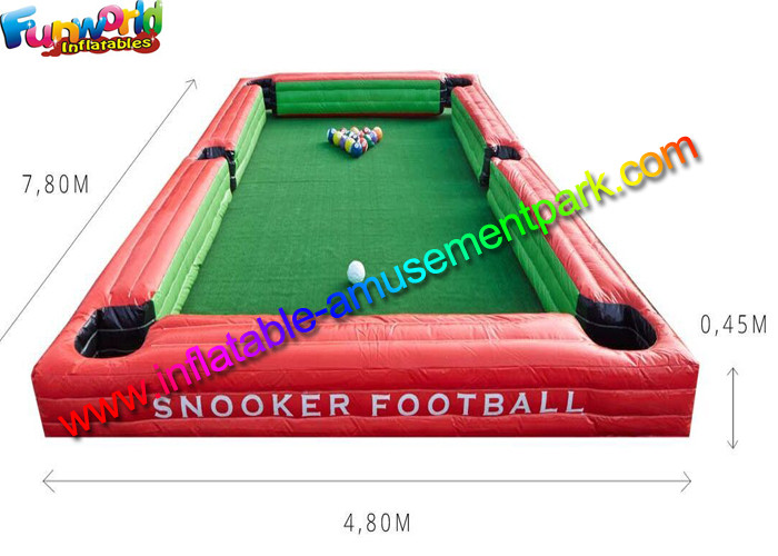 Newly Inflatable Snooker Football Field , Soccer Snook Ball Sport Game ...