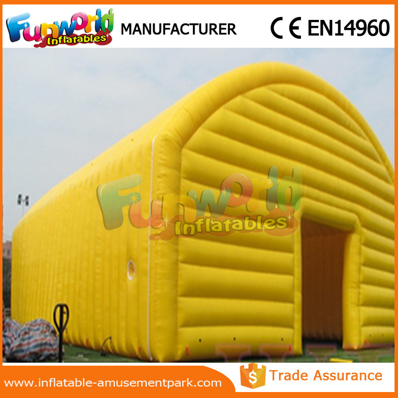 Yellow And Blue Tennis Field Inflatable Party Tent / Air Cover ...