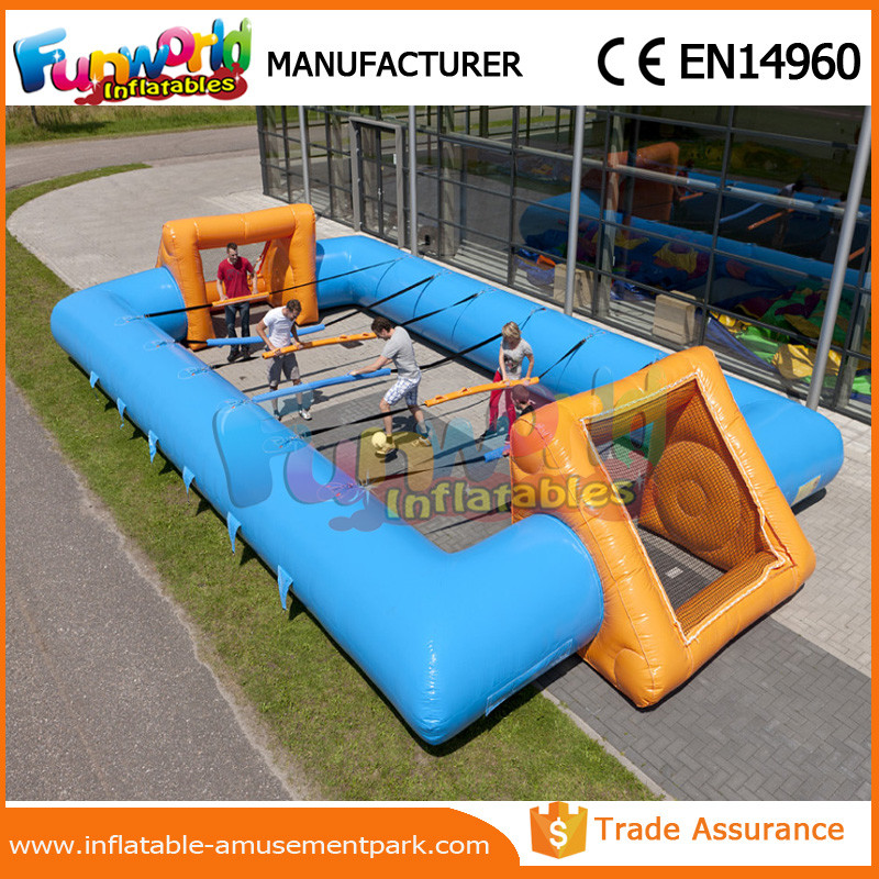 Funny Football Court New Inflatable Soccer Field With Powerful Blower ...