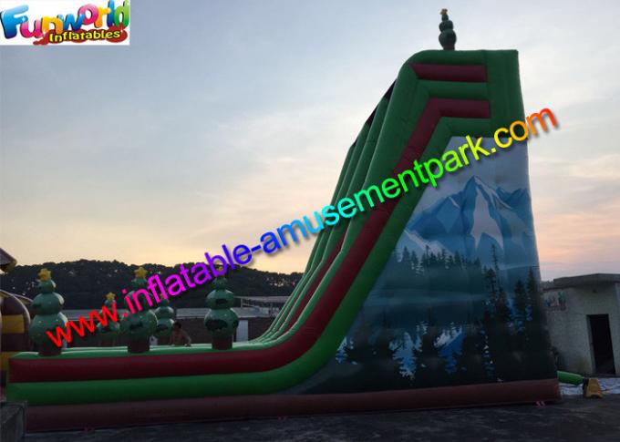 Hot Jungle Zip Line Commercial Inflatable Slide 18m x 6m x 9m Size