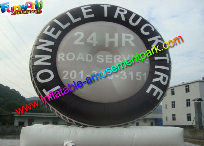 Giant Inflatable Tyre Model , Promotional Inflatable Tyre Balloon Display